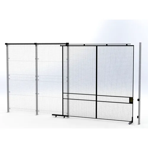 Husky Rack & Wire™ Welded Wire Security Partition Tunnel Slide Door, 10 ...