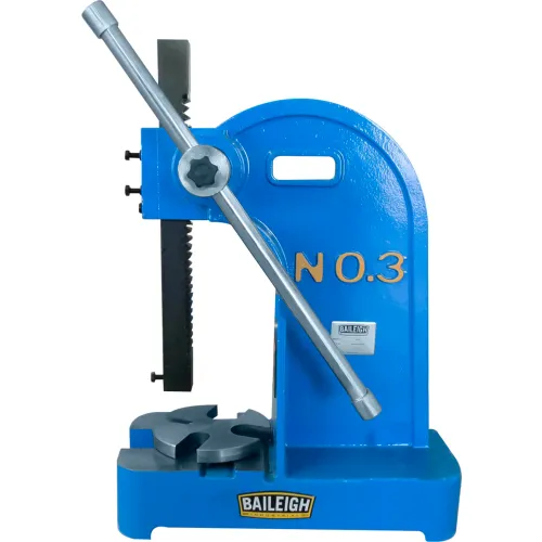 Baileigh Industrial® AP-3 Manually Operated Arbor Press, 3 Ton Max Pressure