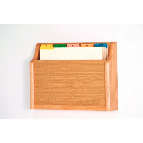 Single Pocket Chart Holder - Light Oak