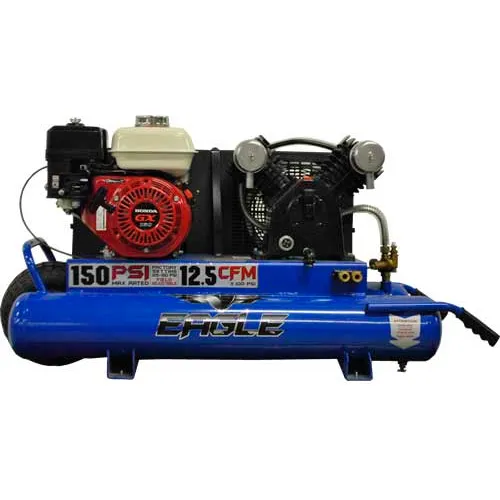 Eagle TT55G Portable Gas Air Compressor w Honda GX Engine 5 5 HP 10 gallons Brouette