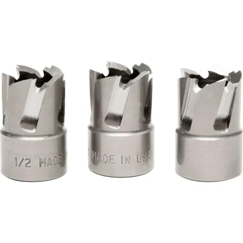 Hougen® RotaCut™ Hole Cutter, 1/2" Dia. x 1/4" Depth of Cut, Pack of 3