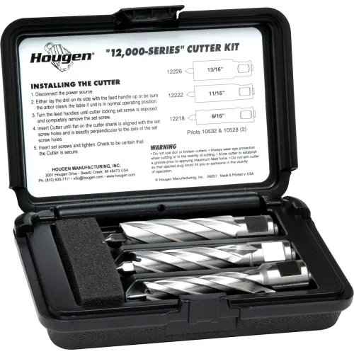 Hougen® 12,000-Series Cutter Kit, 9/16, 11/16, 13/16" Dia. x 2" Depth ...