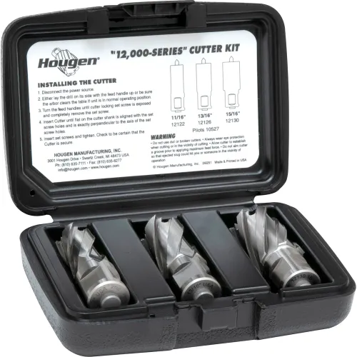 Hougen® 12,000-Series Cutter Kit, 11/16, 13/16, 15/16" Dia. x 1" Depth ...