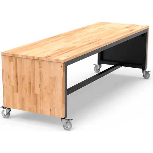 Palmer Hamilton Synergy Table, 4 Casters, 96"L x 30"W x 30"H, Butcher ...