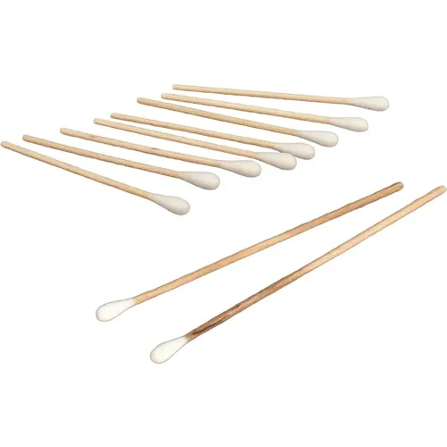 Dynarex Wood Cotton Tipped Applicators, Sterile, 6"L, 2000 Pcs