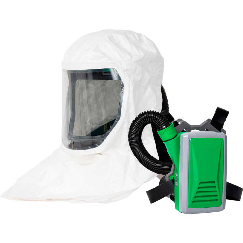 RPB T-Link, T-Link Hard Hat, Tychem 4000 Hood, HX5 Backpack PAPR