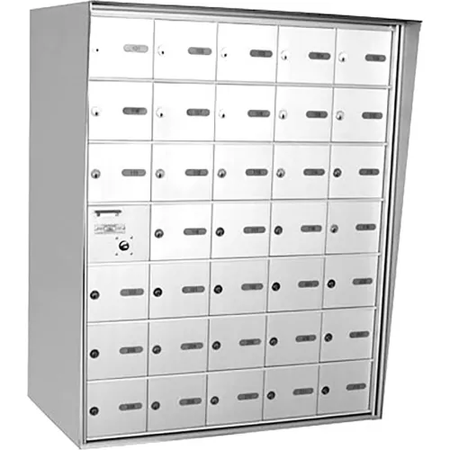 CMC™ 4-Tier 16-Door Mailbox, Front Load, INT., Surface Mount, 25-9/16"W ...