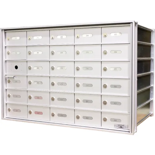 CMC™ 3-Tier 18-Door Mailbox, Front Load, INT., Recessed Mount, 37-1/16 ...