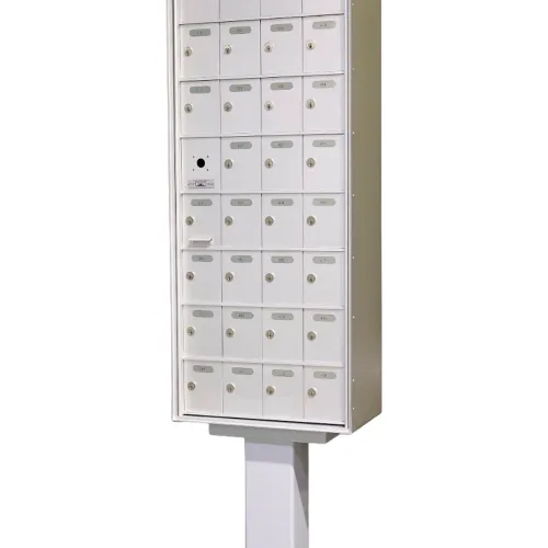 CMC™ 9-Tier 27-Door Locker, Front Load, INT., Pedestal Mount, 14-1/8"W ...