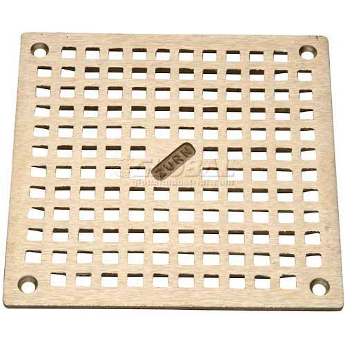 Zurn 8" x 8" Square Floor Drain W/Screws, Nickel