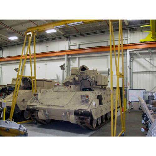 Rigid Lifelines® Rolling "A" Frame Fall Protection System, 21' x 25' x ...