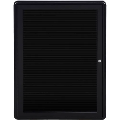 Ghent Ovation Letter Board - Indoor - 1 Door - Black w/Black Frame - 24 ...