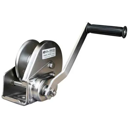 OZ Lifting OZ1000BWSS Stainless Steel Hand Winch with Brake 1000 Lb ...